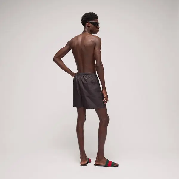 Gucci Printed Polyester Poplin Swim Shorts