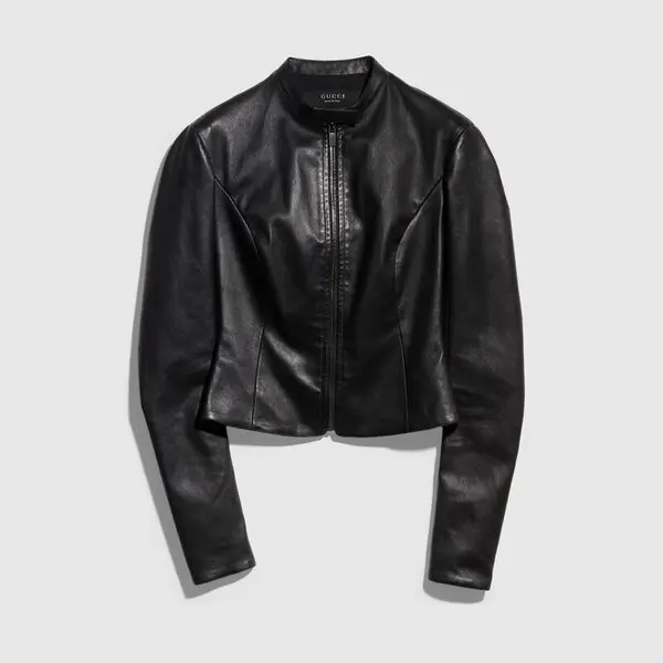 Gucci Lightweight Stretch Leather Jacket
