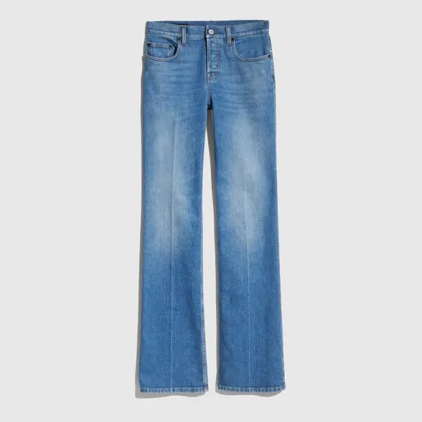 Gucci Flared Stretch Cotton Denim Pants