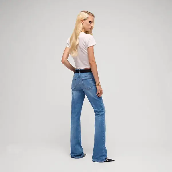 Gucci Flared Stretch Cotton Denim Pants
