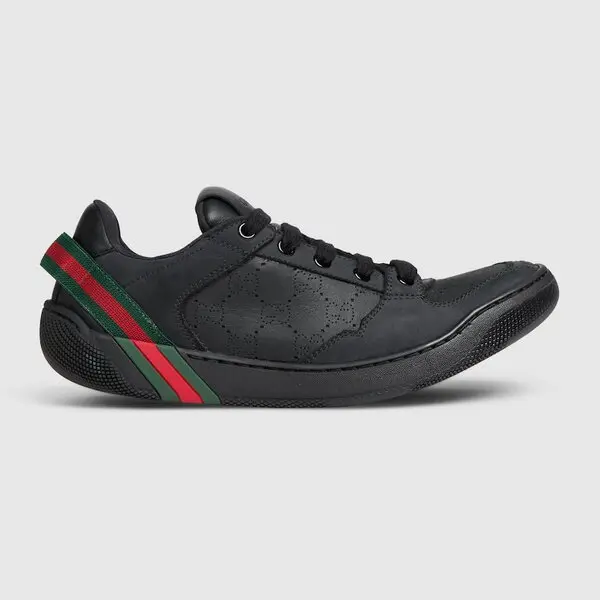 Gucci Screener Perforated Leather Sneakers