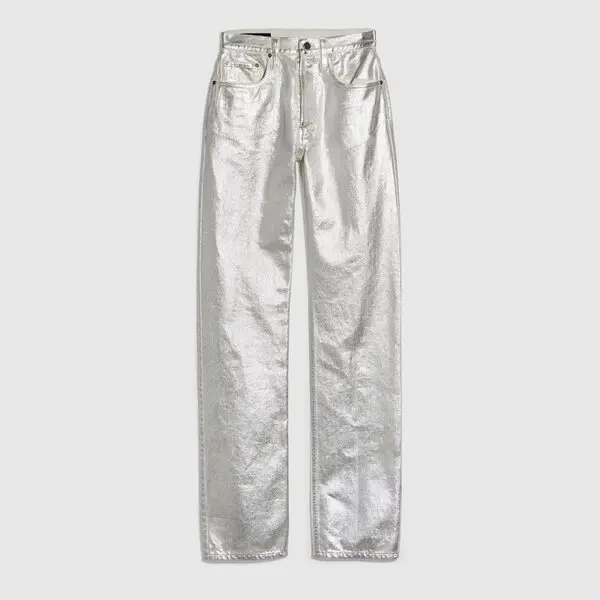 Gucci Straight Leg Denim Pants With Soft Coating