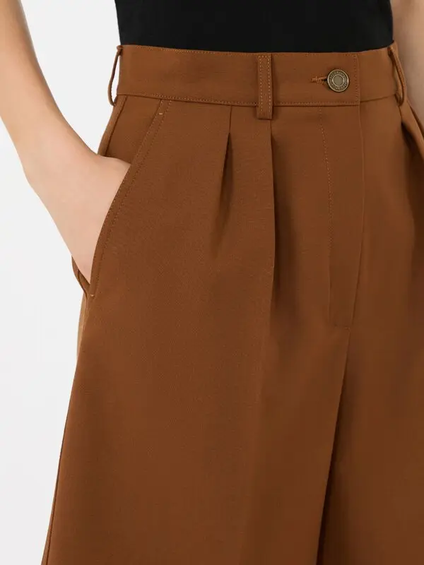 Max Mara Double Woolen Cloth Bermuda Shorts