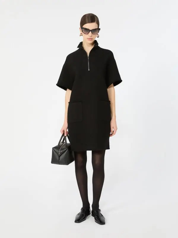 Max Mara Wool Jersey Sweatshirt Dress