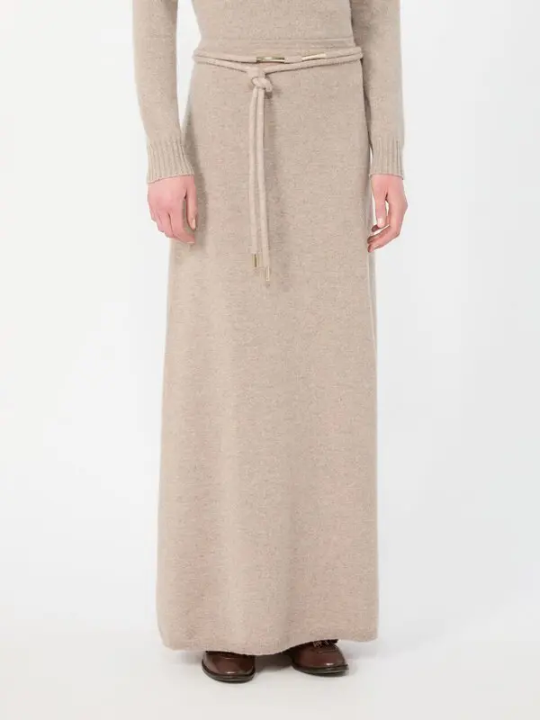 Max Mara Long Cashmere Yarn Skirt