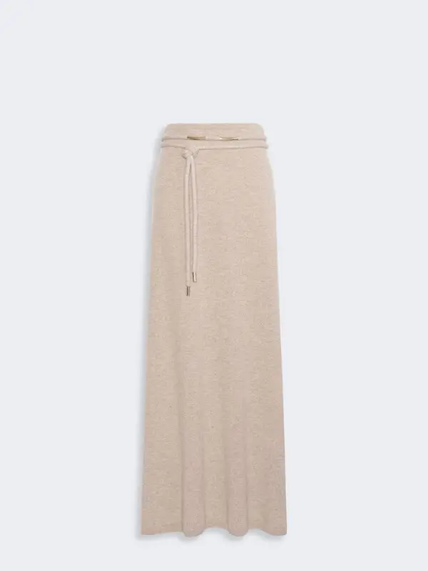 Max Mara Long Cashmere Yarn Skirt