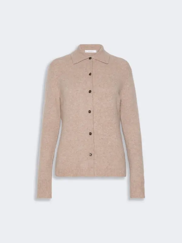 Max Mara Cashmere Yarn Shirt-cut Cardigan - Sand