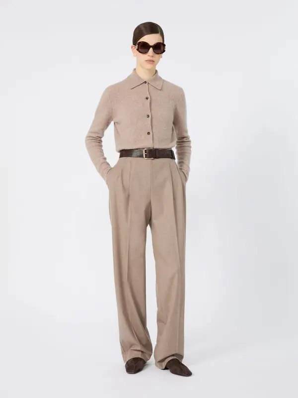 Max Mara Cashmere Yarn Shirt-cut Cardigan