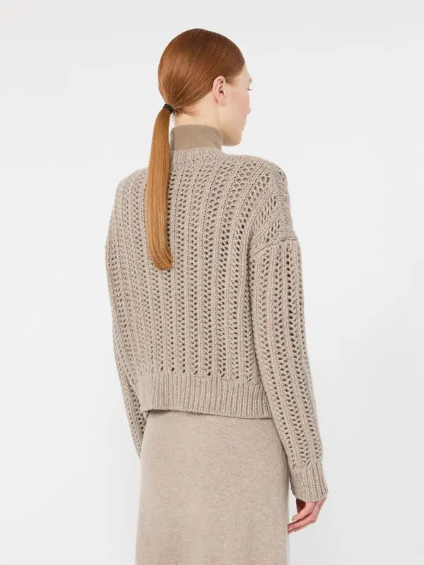 Max Mara Open-knit Cashmere Cardigan