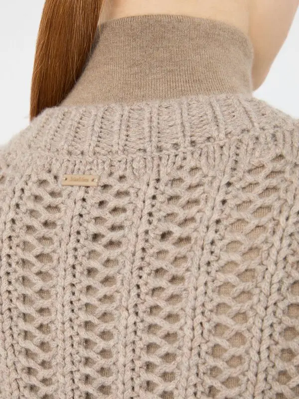 Max Mara Open-knit Cashmere Cardigan