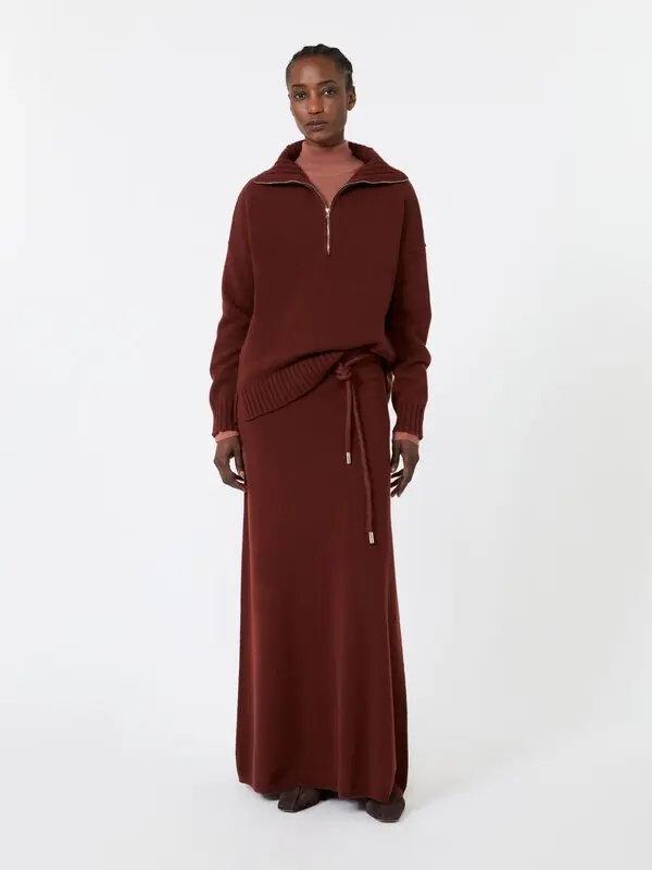 Max Mara Cashmere Yarn High-neck Sweater