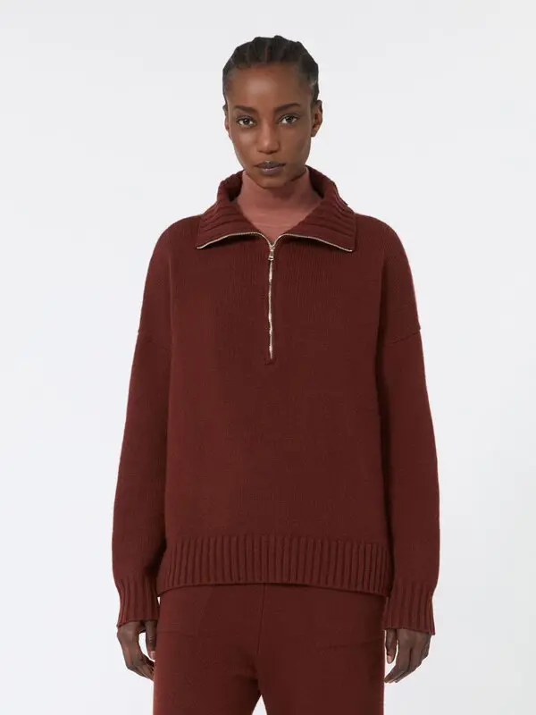 Max Mara Cashmere Yarn High-neck Sweater