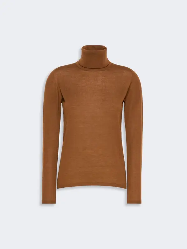 Max Mara Wool Yarn Polo-neck Sweater