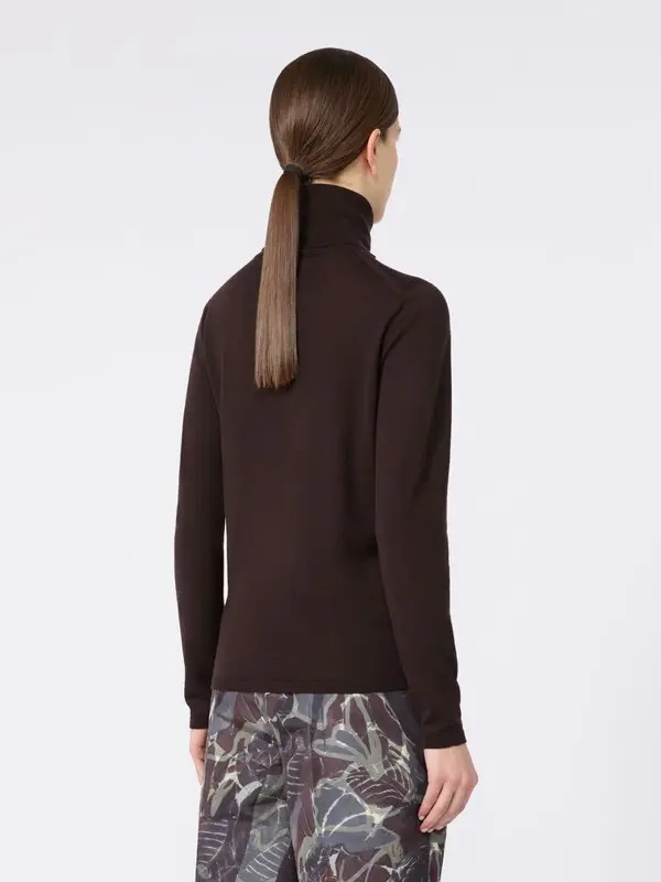 Max Mara Wool Yarn Polo-neck Sweater