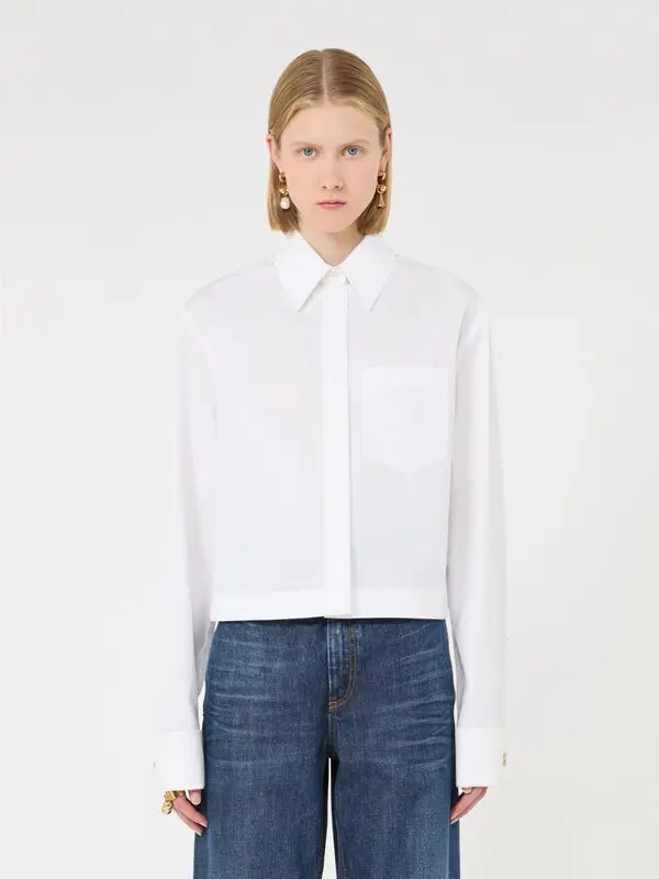 Max Mara Cotton Boxy Shirt With S-cufflinks