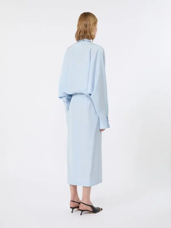 Max Mara Oversized Viscose Shirt Dress