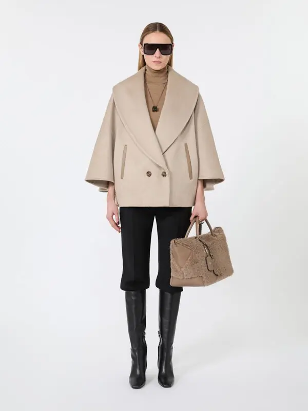 Max Mara Cape In Pure Cashmere