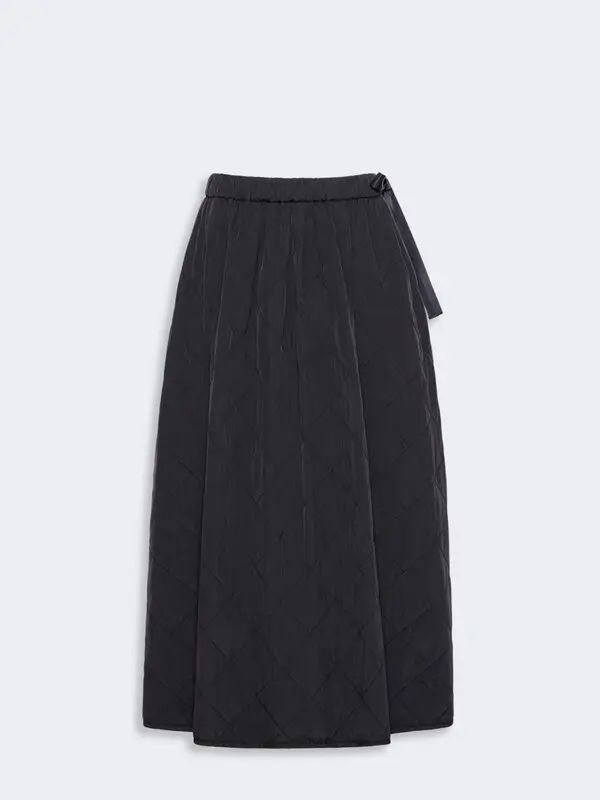 Max Mara Technical Plain-weave Fabric Flared Midi Skirt