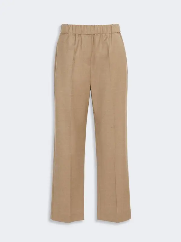 Max Mara Stretch Wool Flannel Trousers