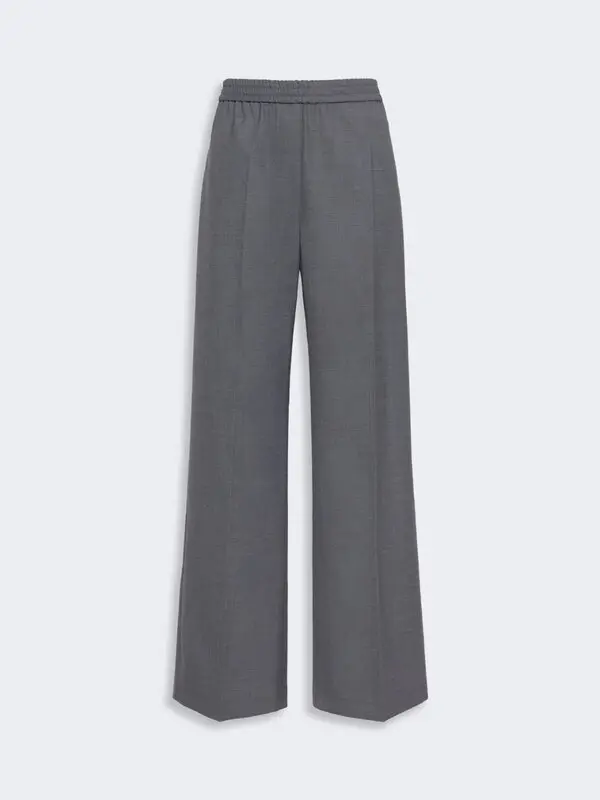 Max Mara Stretch Wool Batavia Trousers - Dark Grey