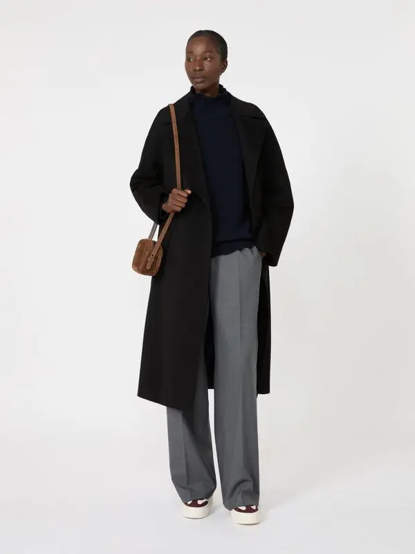 Max Mara Stretch Wool Batavia Trousers - Dark Grey