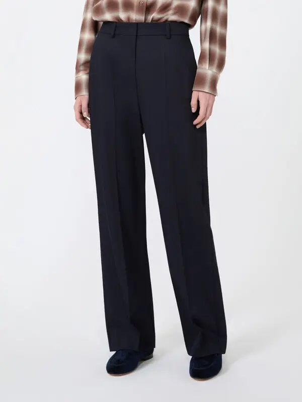 Max Mara Wool Cavalry Twill Trousers