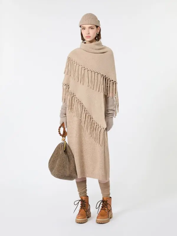 Max Mara Dress In Wool-blend Tweed