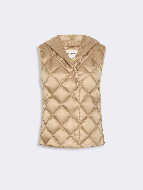 Max Mara Water-repellent Padded Gilet - Camel