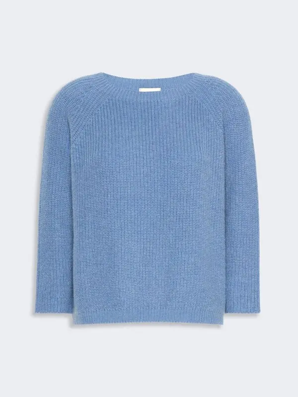 Max Mara Mohair Blend Knit Jumper - Light Blue