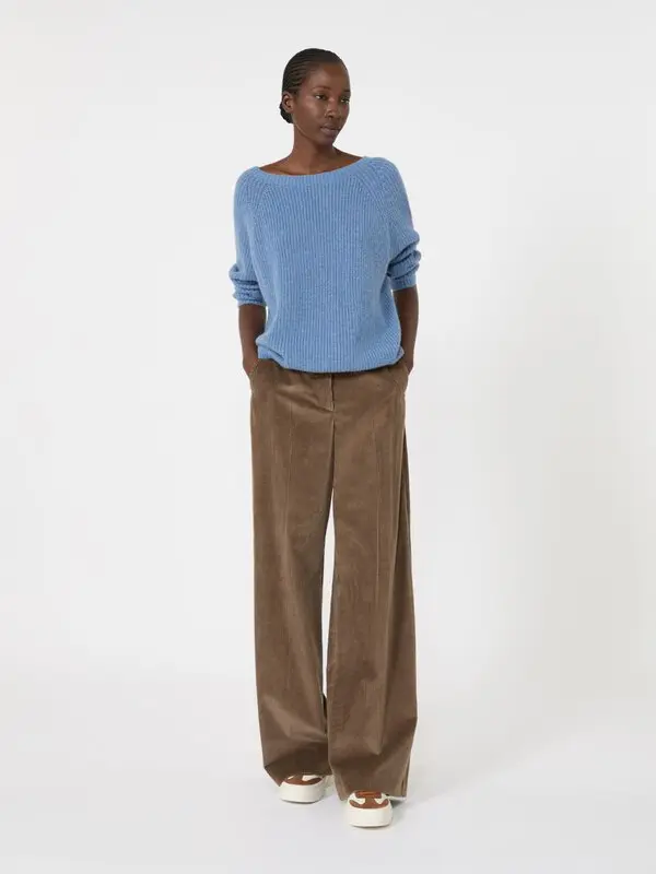 Max Mara Mohair Blend Knit Jumper - Light Blue