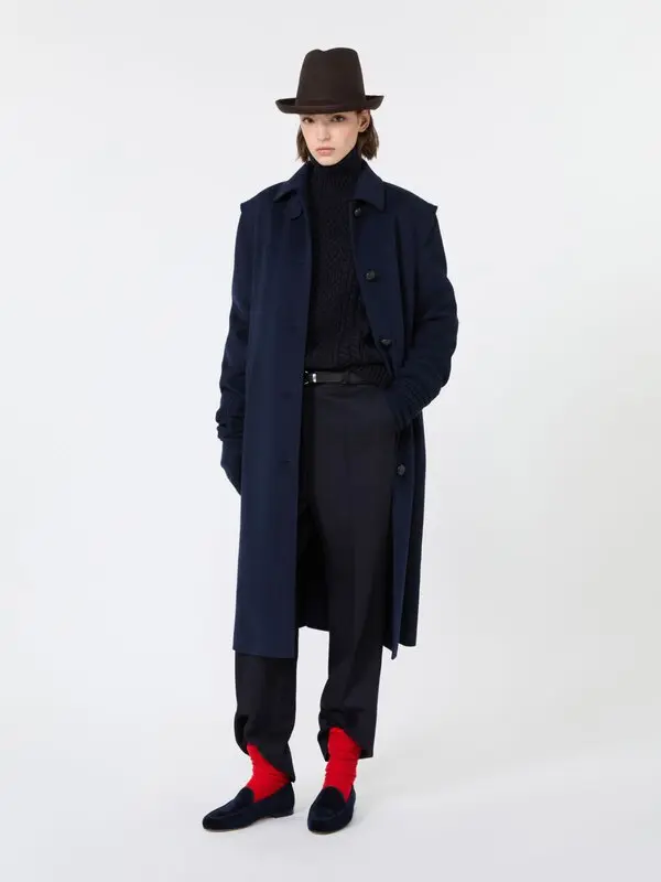 Max Mara Wool Yarn Turtleneck Aran Jumper