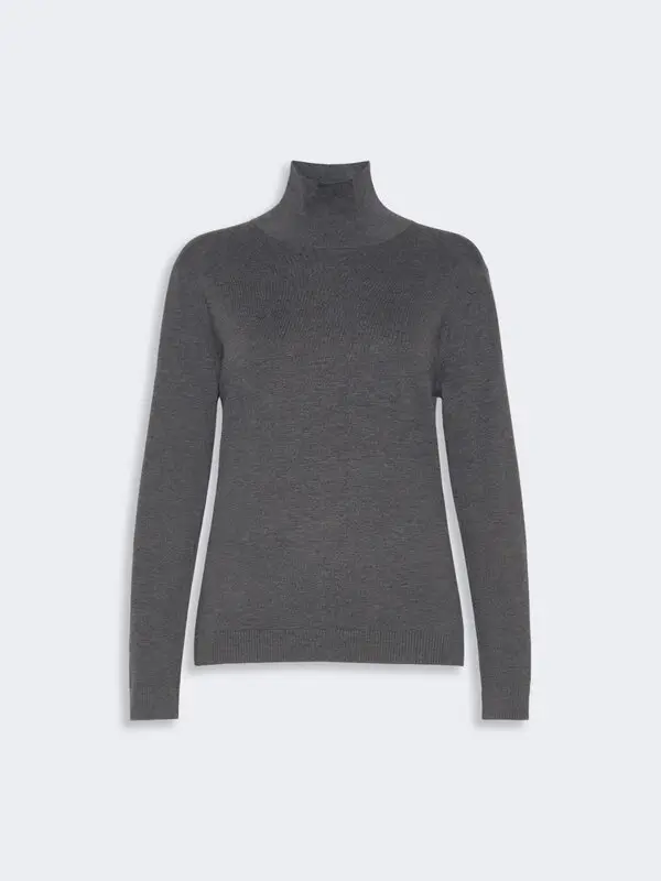 Max Mara Wool And Silk Knit Turtleneck