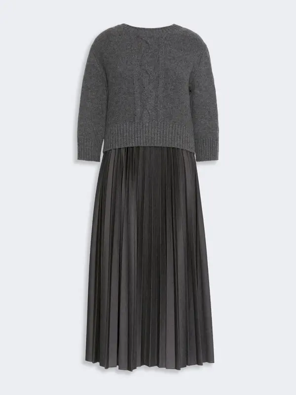 Max Mara Jersey Dress With A Wool Top