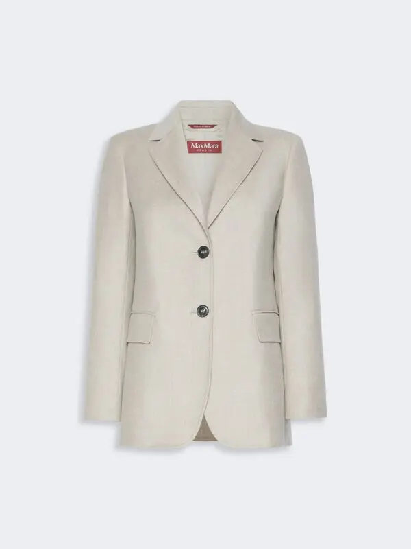 Max Mara Single-breasted Wool Flannel Blazer