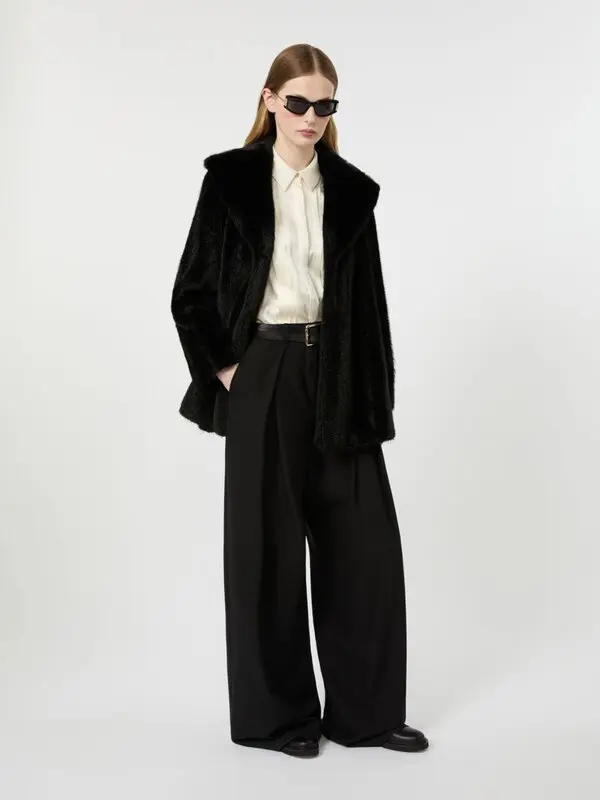 Max Mara Fluffy-textured Coat
