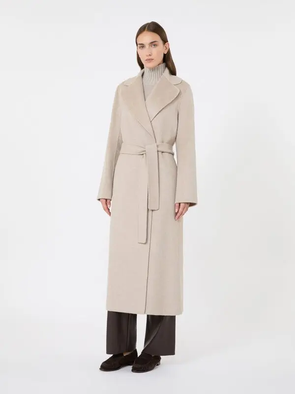 Max Mara Wool And Cashmere Belted Wrap Coat