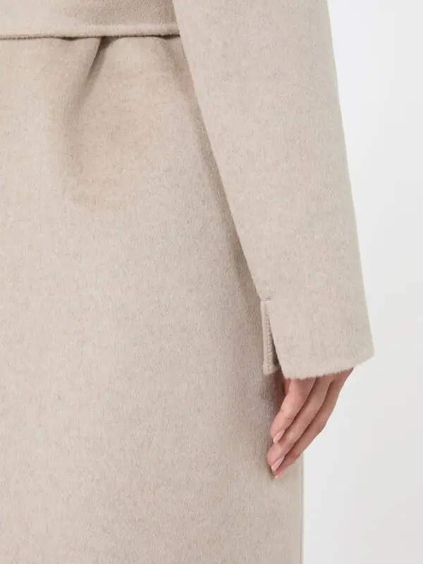 Max Mara Wool And Cashmere Belted Wrap Coat