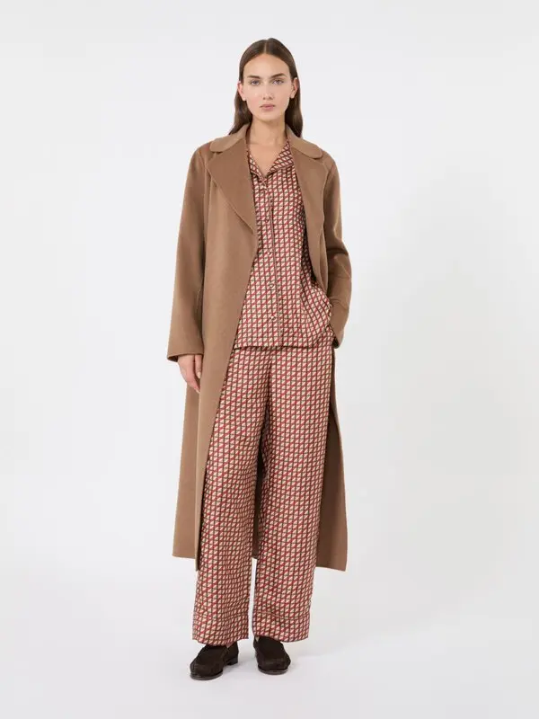 Max Mara Wool And Cashmere Belted Coat - Camel
