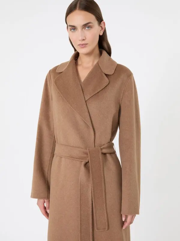 Max Mara Wool And Cashmere Belted Coat - Camel