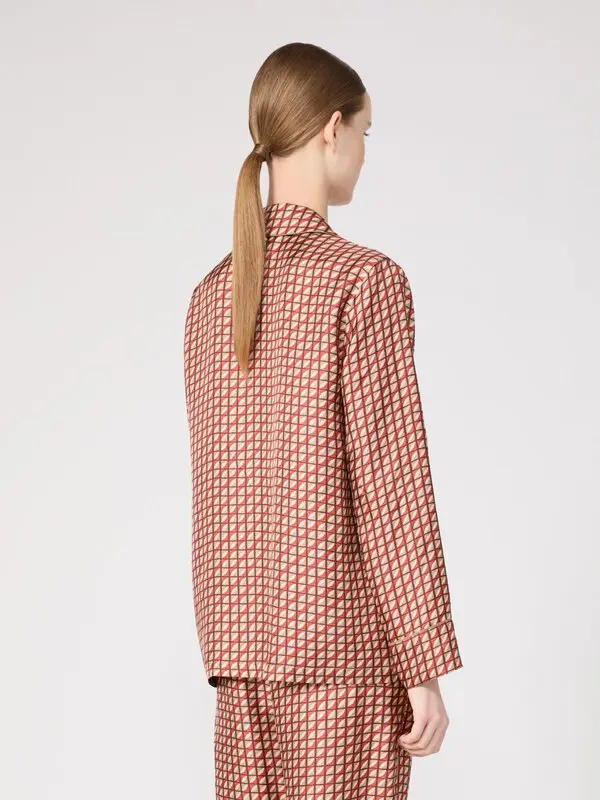 Max Mara Printed Silk Pyjama Shirt