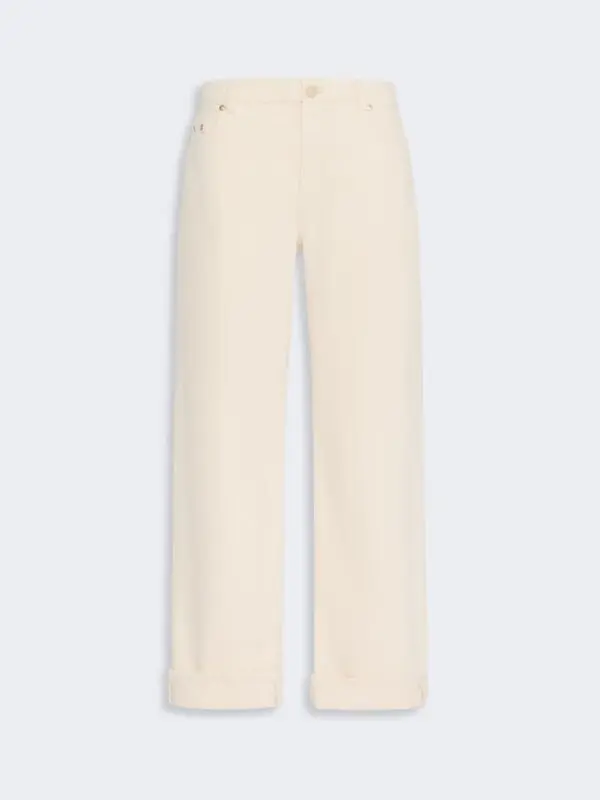 Max Mara Cotton Bull Denim Trousers