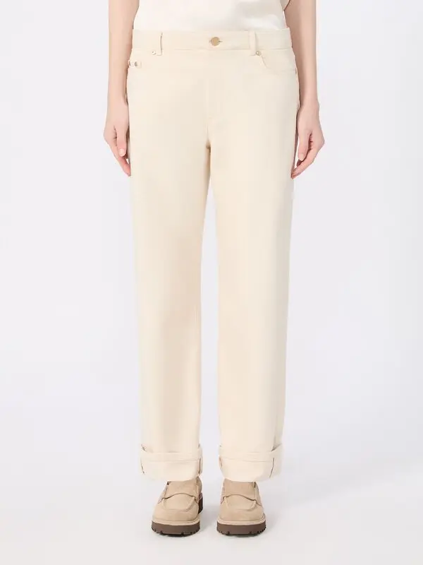 Max Mara Cotton Bull Denim Trousers