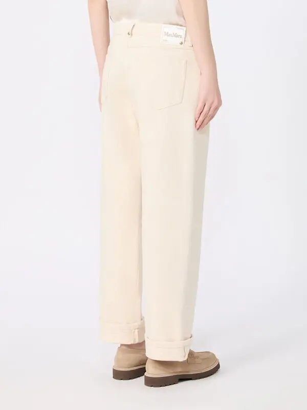 Max Mara Cotton Bull Denim Trousers
