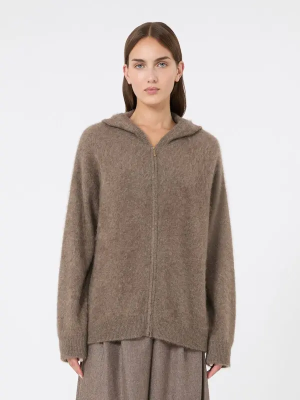 Max Mara Brushed Yak Yarn Cardigan