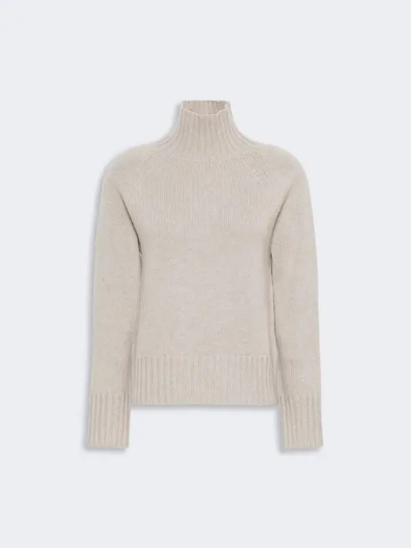 Max Mara Wool And Cashmere Yarn Polo-neck Sweater