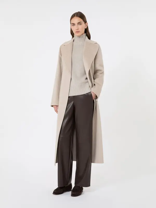 Max Mara Wool And Cashmere Yarn Polo-neck Sweater