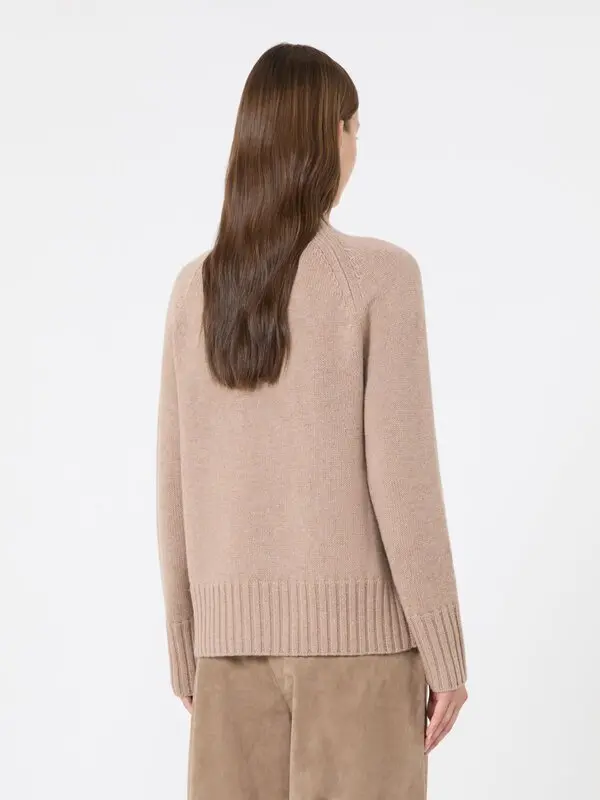 Max Mara Wool And Cashmere Yarn Polo-neck Sweater