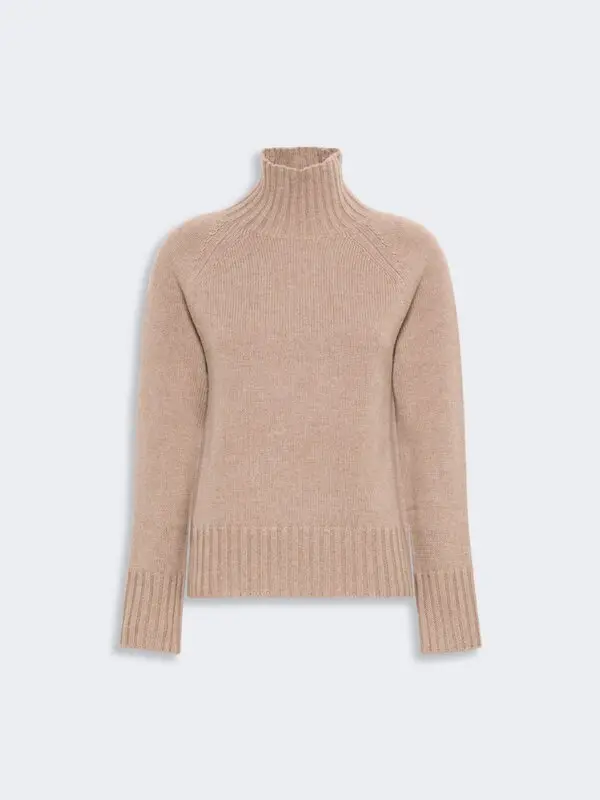 Max Mara Wool And Cashmere Yarn Polo-neck Sweater