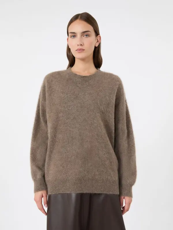 Max Mara Yak Yarn Sweater With Scarf Detail