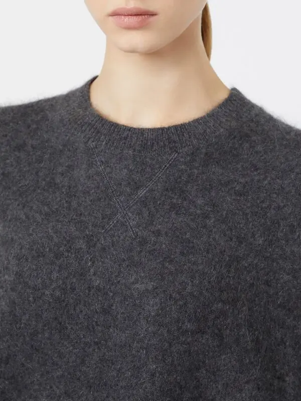 Max Mara Yak Yarn Sweater With Scarf Detail